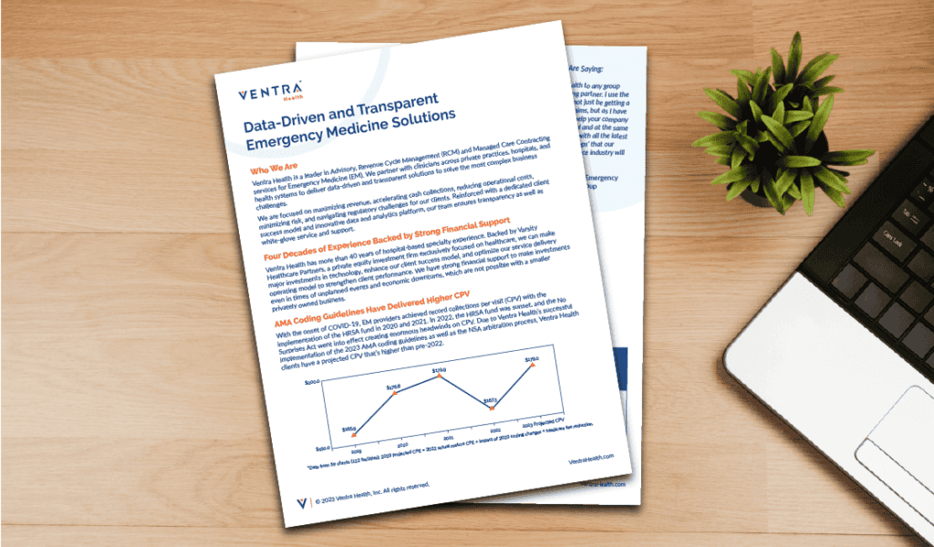 Brochure: Emergency Medicine Solutions - Ventra Health